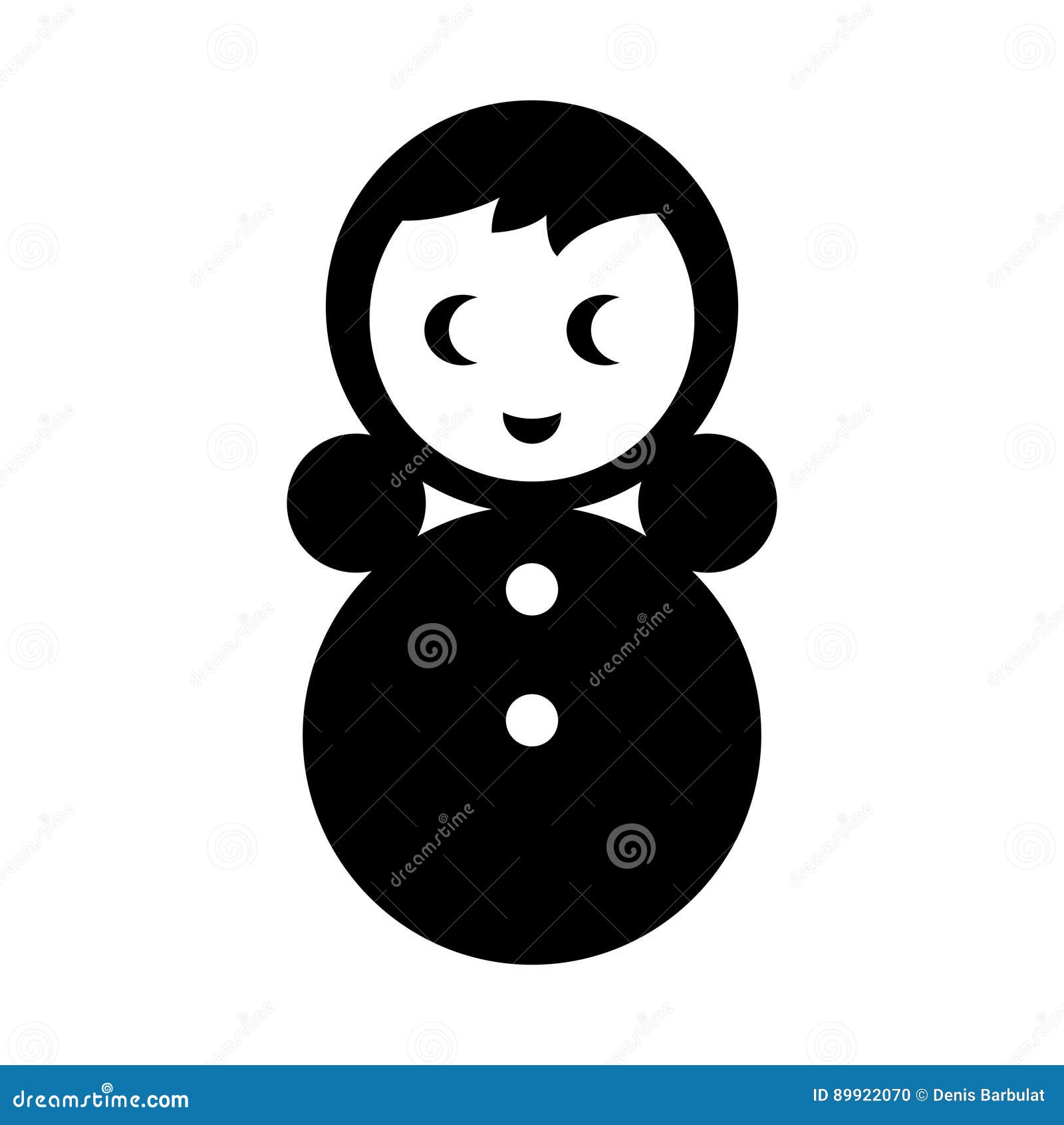 Roly-Poly doll stock vector. Illustration of graphic - 89922070