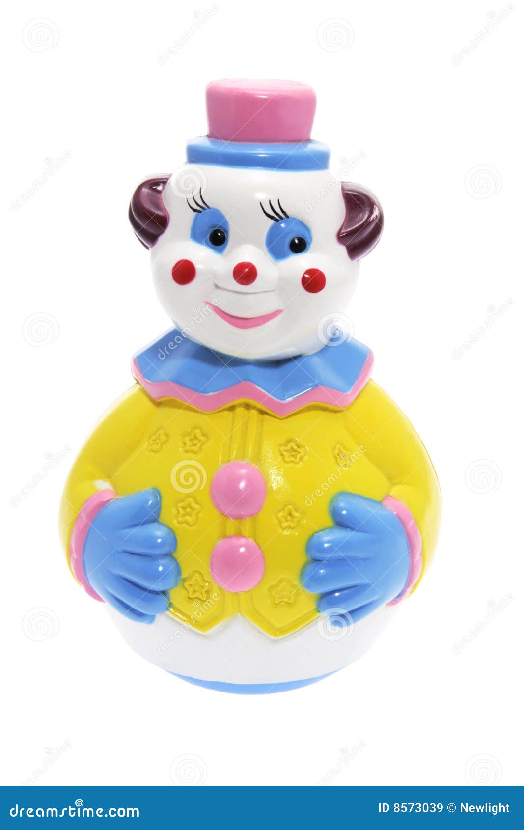Roly Poly Toy Clown stock image. Image of isolated, object - 8573039
