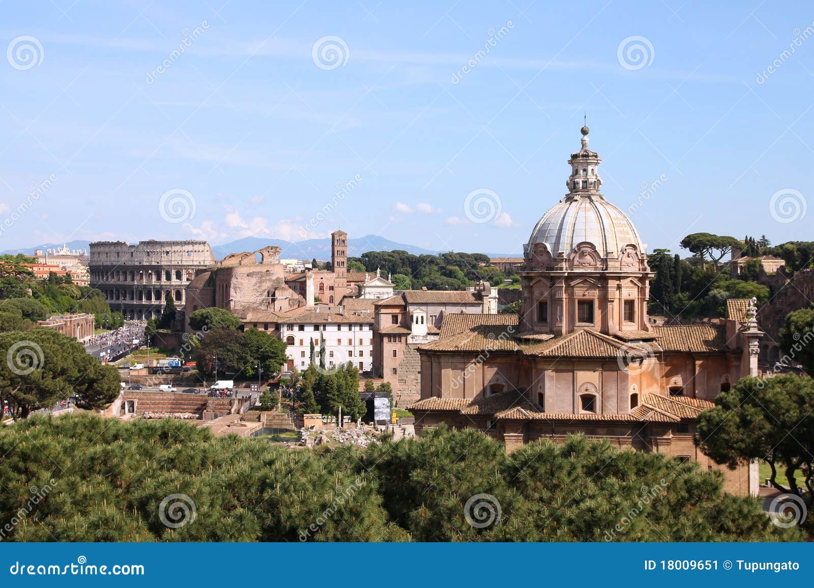 Rom stockbild. Bild von horizont, colosseum, tourismus - 18009651