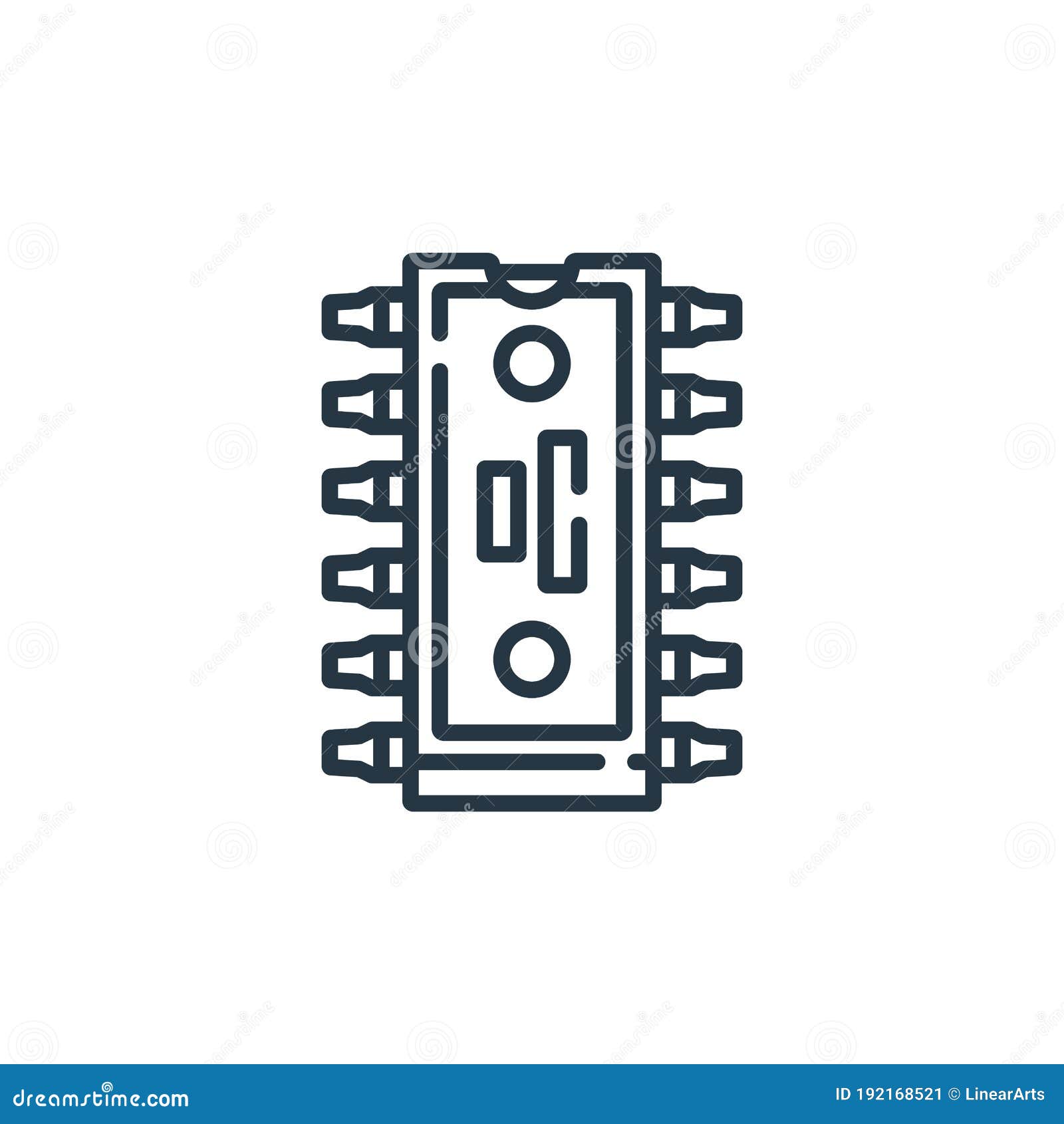 Rom Icon Vector from Hardware Concept. Thin Line Illustration of Rom ...
