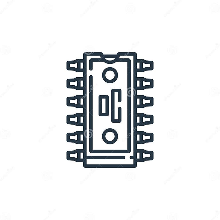 Rom Icon Vector from Hardware Concept. Thin Line Illustration of Rom ...