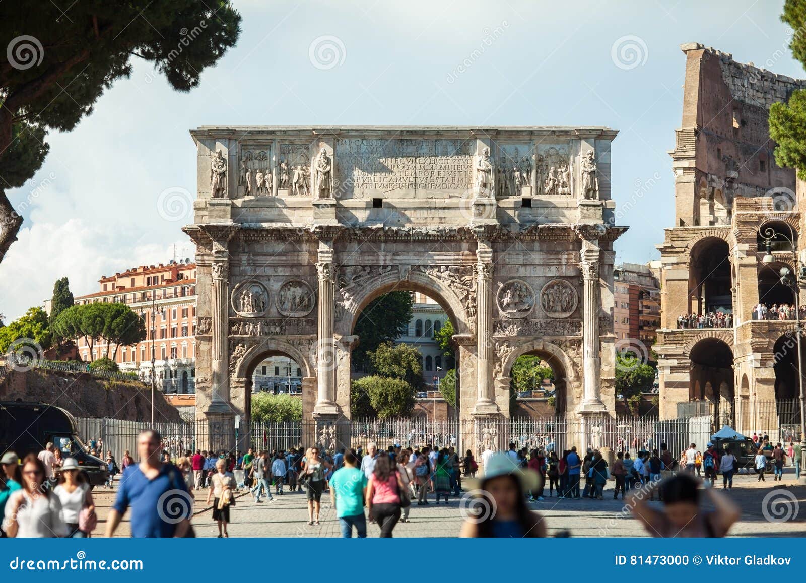 ROM, ITALIEN - 5. JUNI 2016: Der Konstantinsbogen Redaktionelles Bild ...