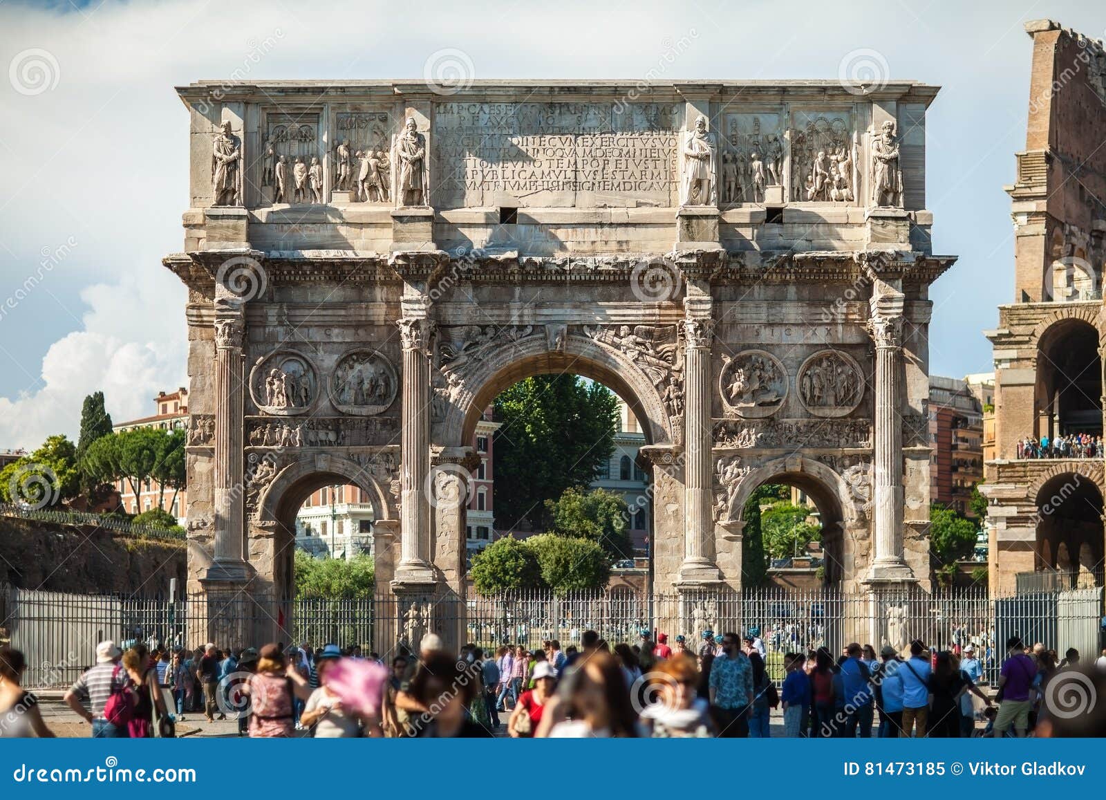 ROM, ITALIEN - 5. JUNI 2016: Der Konstantinsbogen Redaktionelles Bild ...