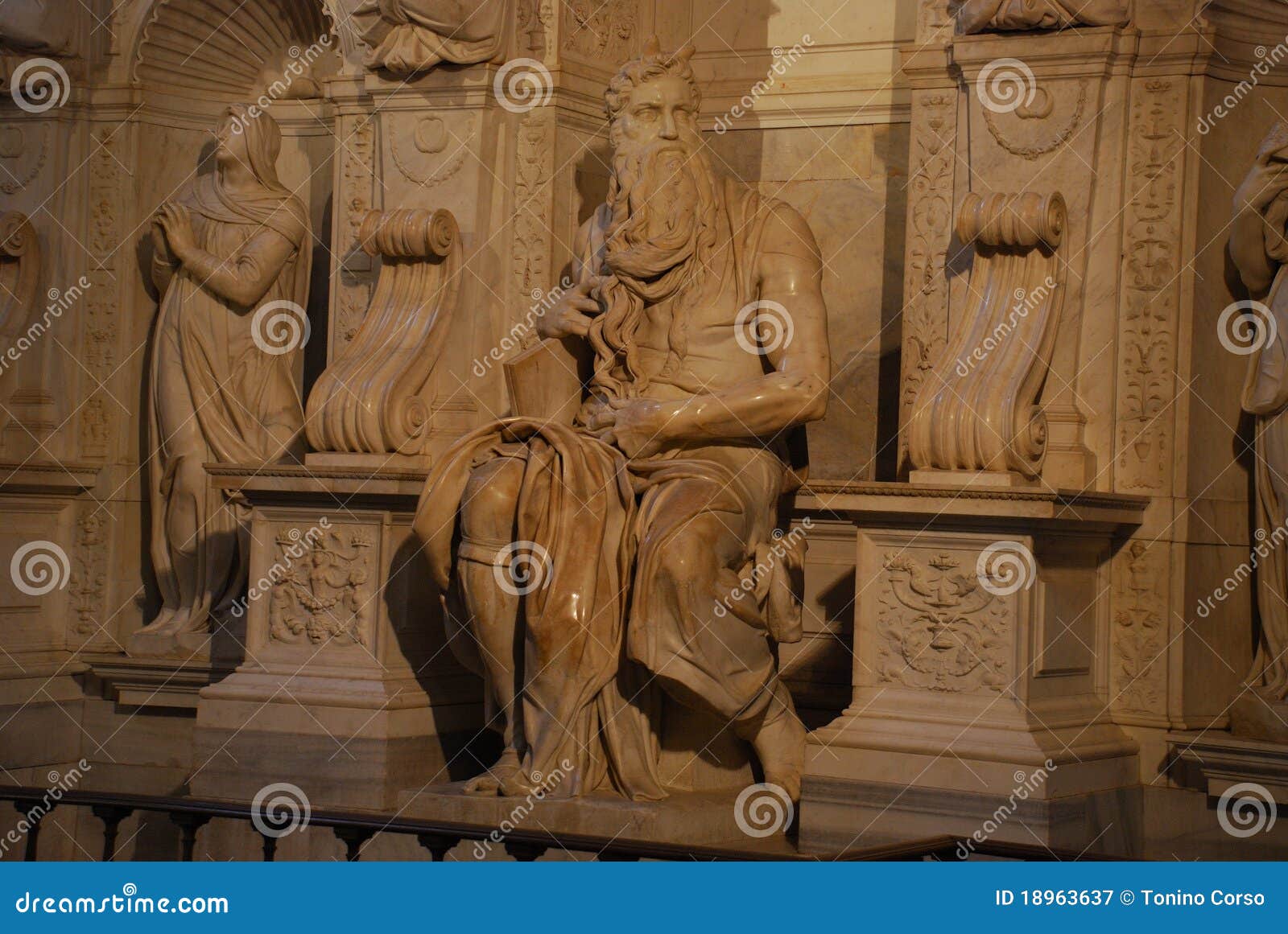 Roma - Il Moses (Michelangelo) Immagine Stock - Immagine di artista ...