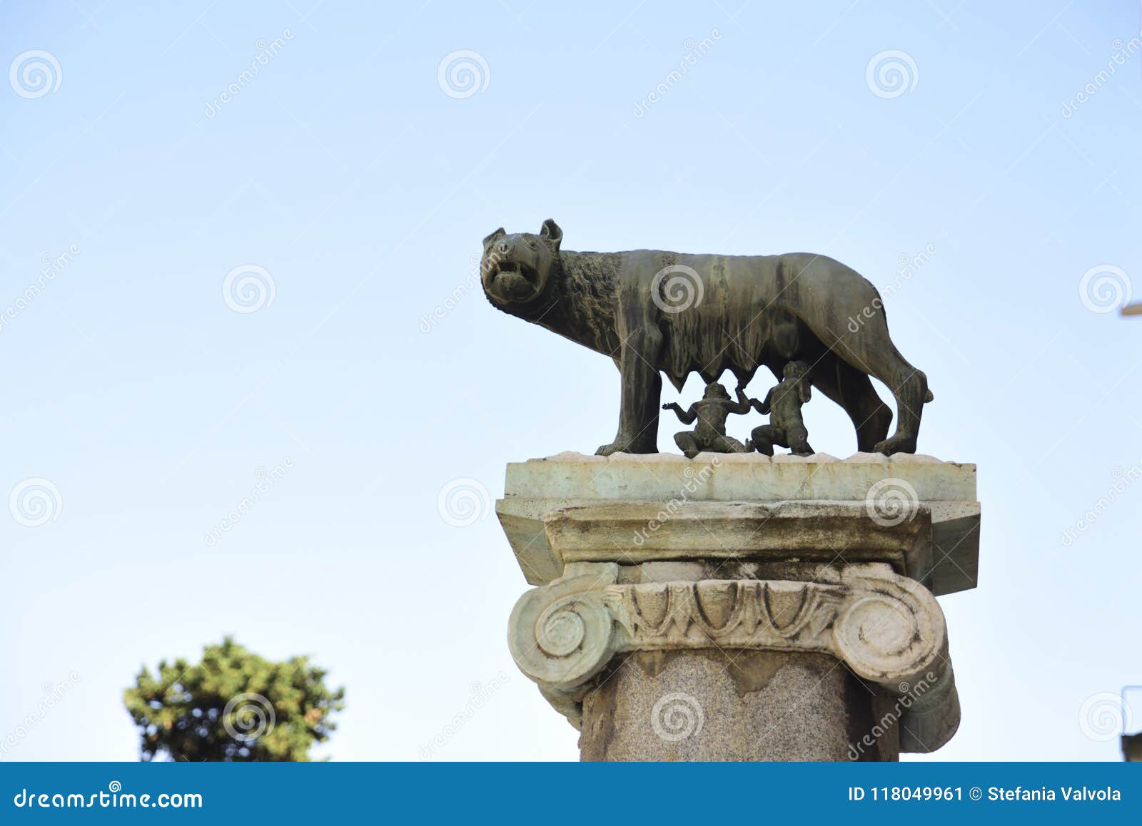 Roma, Lupa Capitolina, Símbolo Da Cidade De Roma Romulus E R Imagem de ...