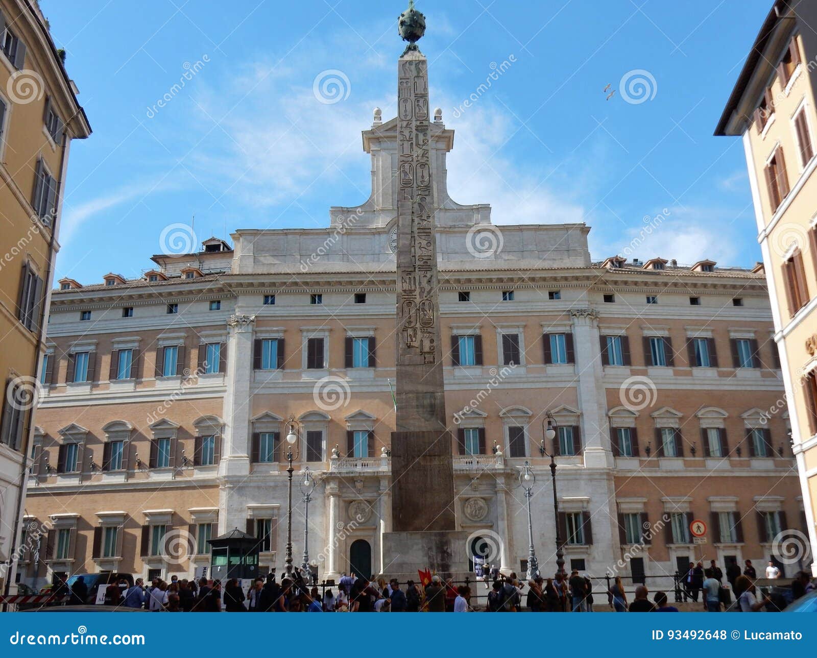 Roma - Palazzo Montecitorio Fotografia Stock Editoriale - Immagine di ...
