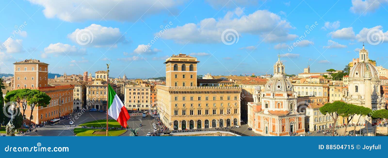 Roma panoramic view, Italy stock image. Image of destination - 88504715