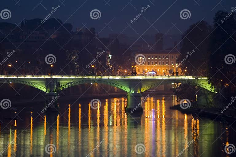 Roma s bridge stock photo. Image of landmark, italia, sightseeing - 1742524