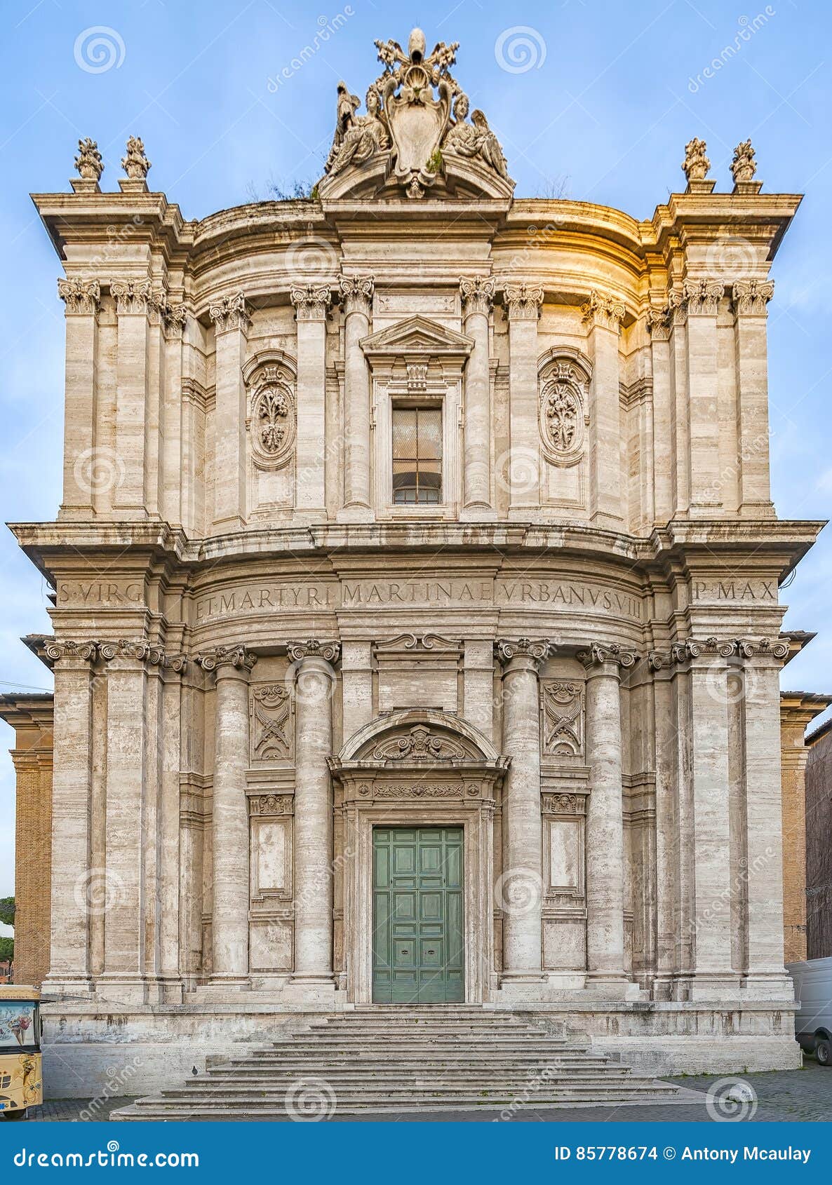 Roma Santi Luca e Martina fotografia stock. Immagine di italia - 85778674