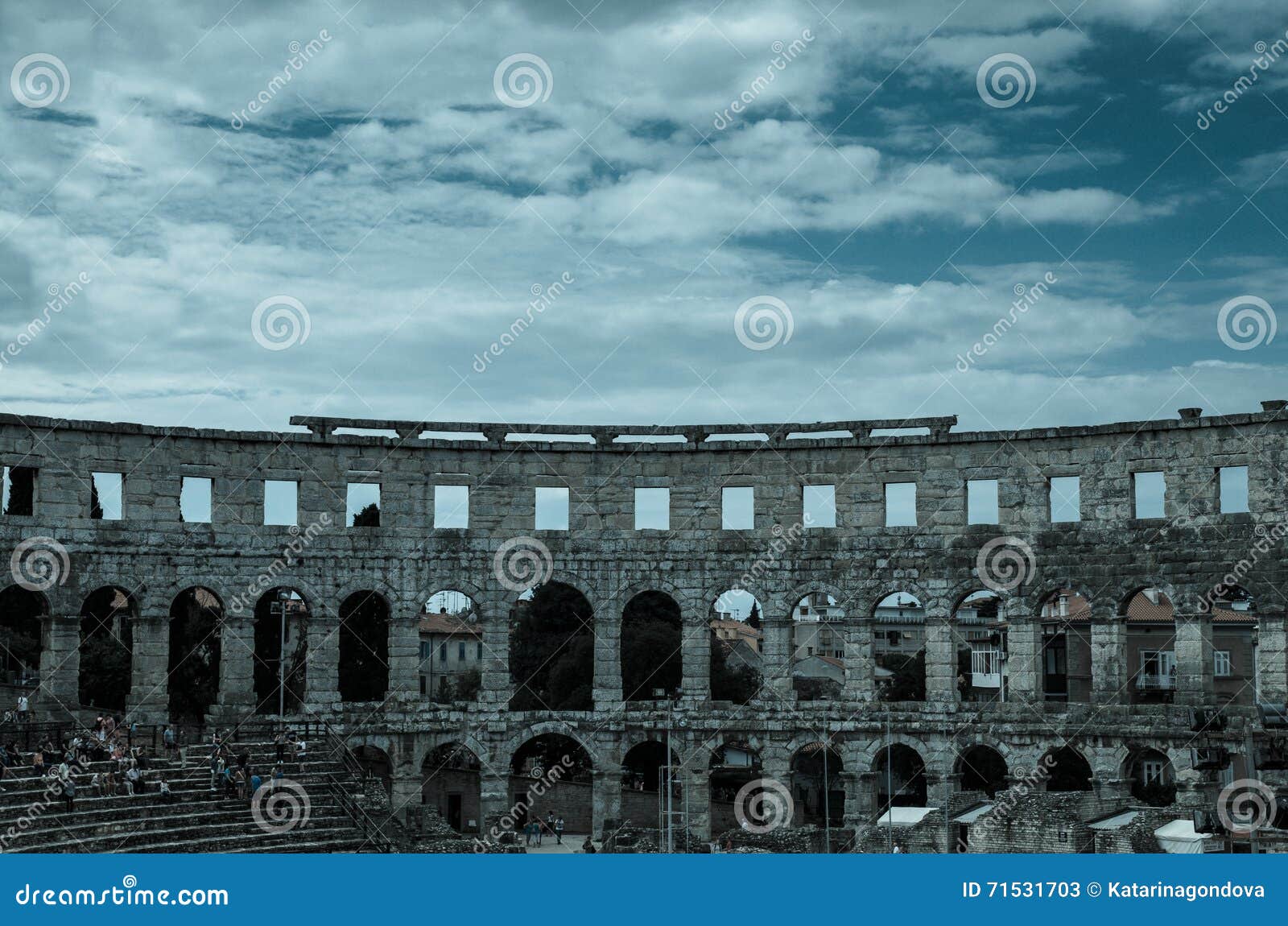 Romam Coliseum Construction Editorial Stock Photo - Image of theatre ...