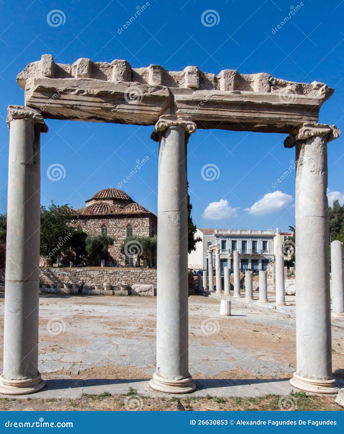 Roman Agora Athens stock image. Image of athens, mosque - 26630853
