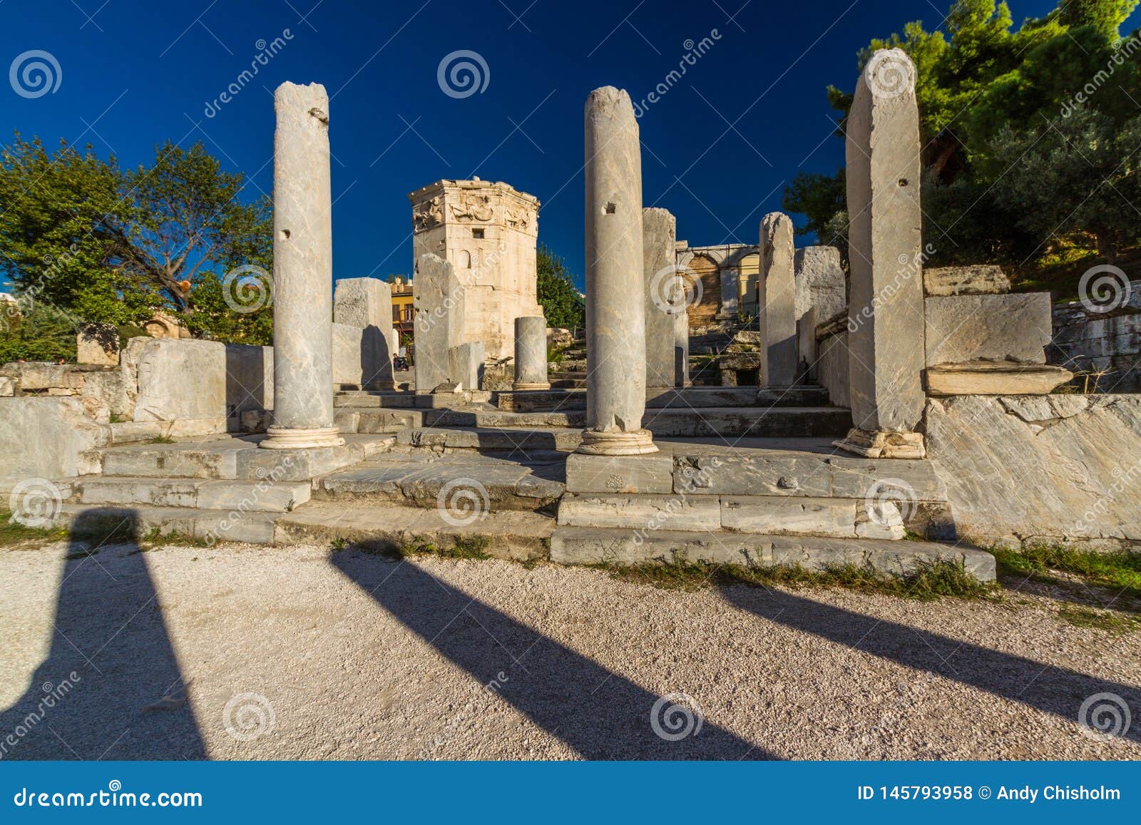 Roman Agora in Athens stock photo. Image of archeology - 145793958