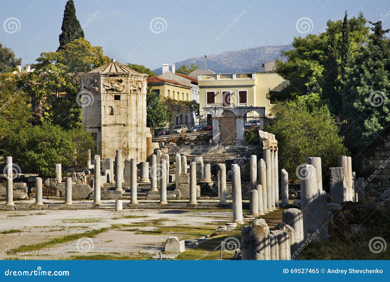 Roman Agora in Athens. Greece Stock Image - Image of stone, athina ...
