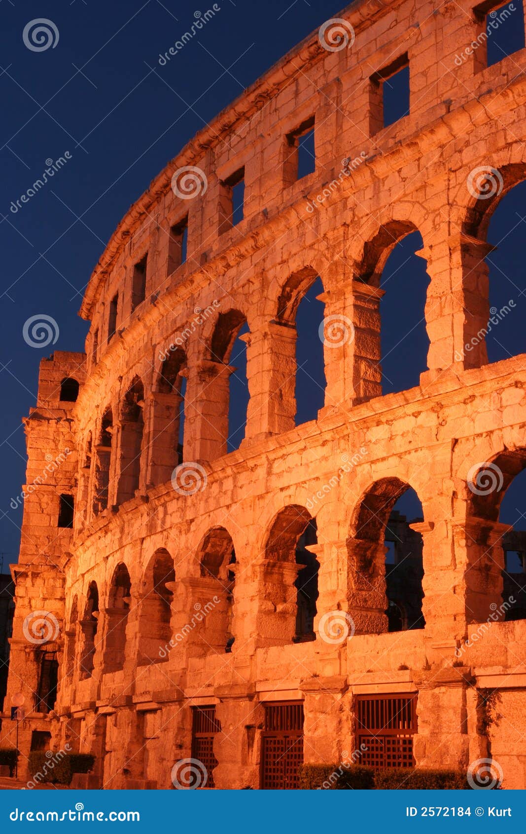 Roman Amphitheater stock photo. Image of construction - 2572184