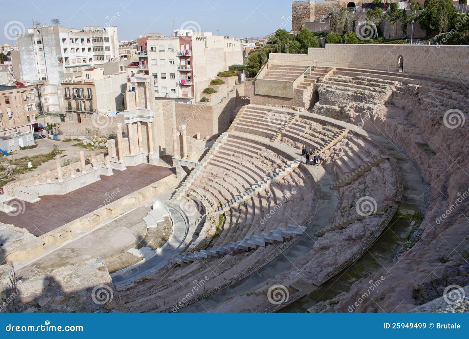 Roman amphitheater stock image. Image of architecture - 25949499
