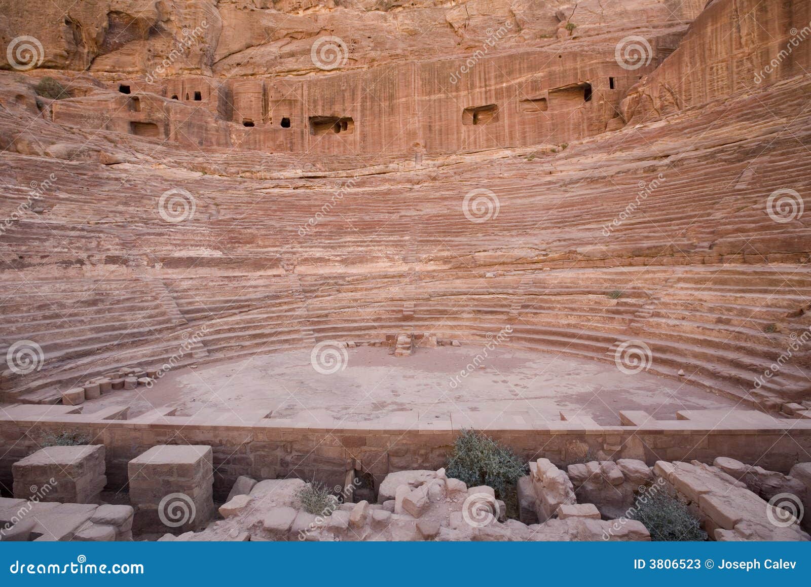 Roman Amphitheater at Petra Jordan Stock Image - Image of roman ...