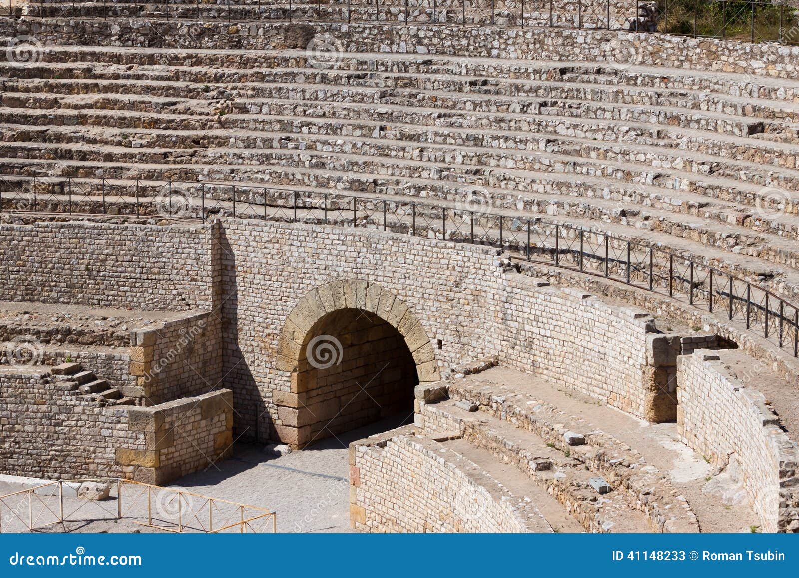 Roman Amphitheater in Tarragona, Spain Stock Image - Image of european ...