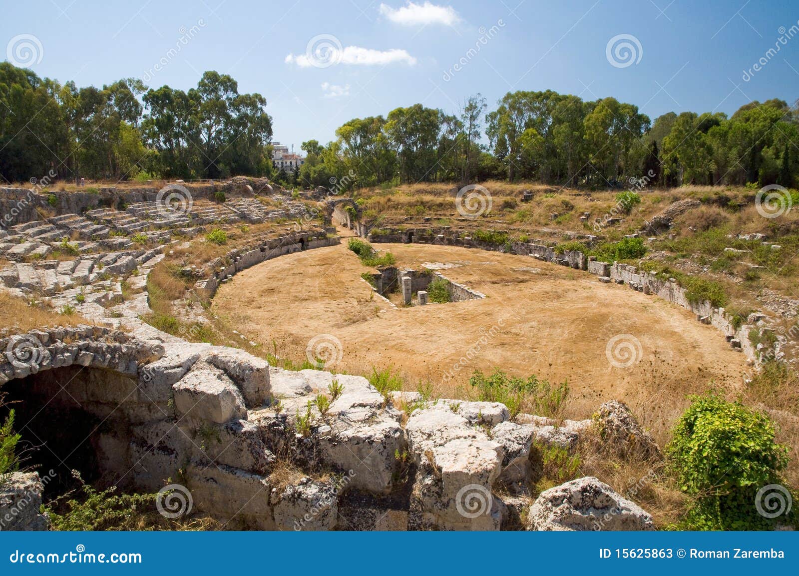 Roman Amphitheatre stock image. Image of theater, stone - 15625863