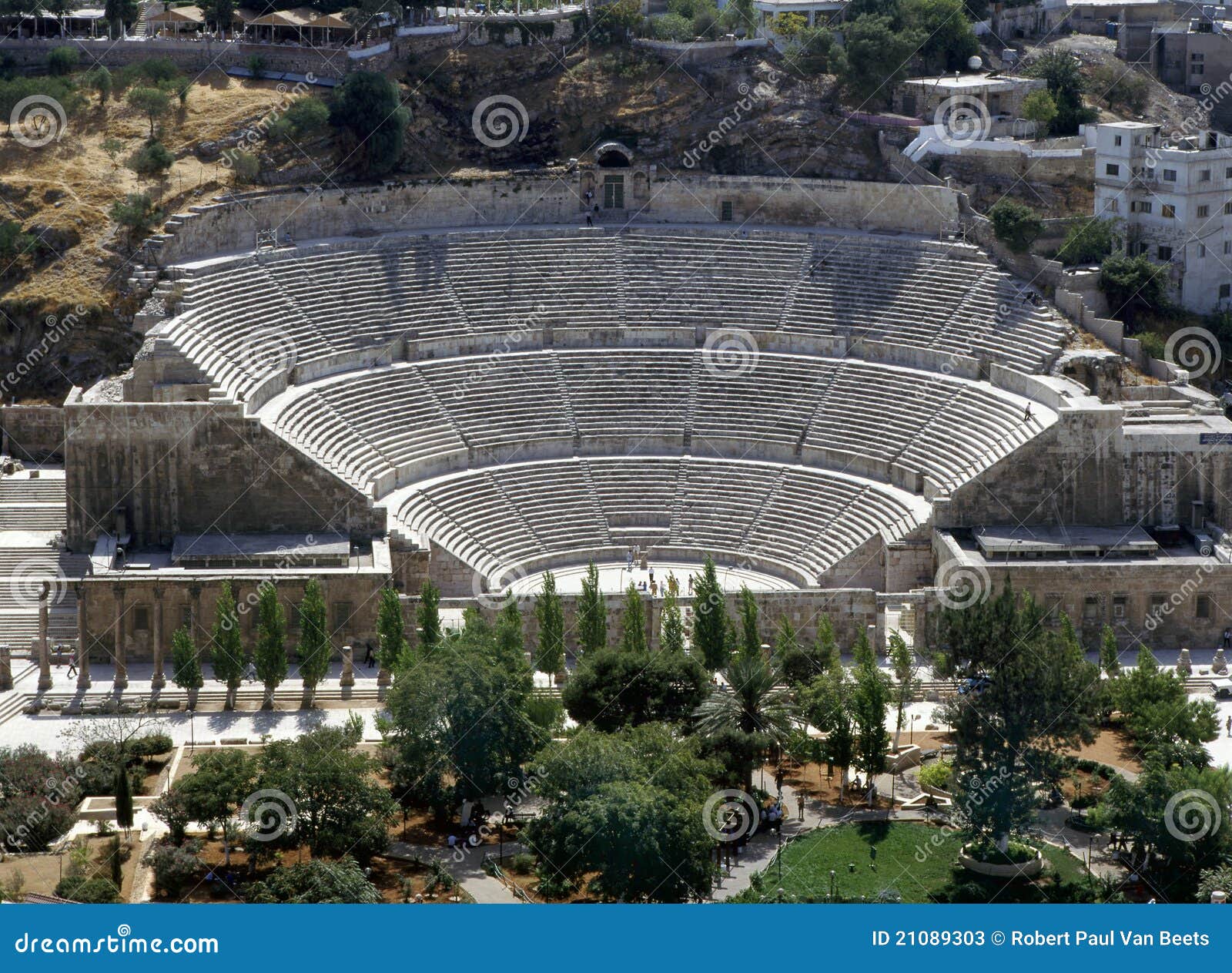 Roman Amphitheatre In Amman Royalty-Free Stock Photography ...
