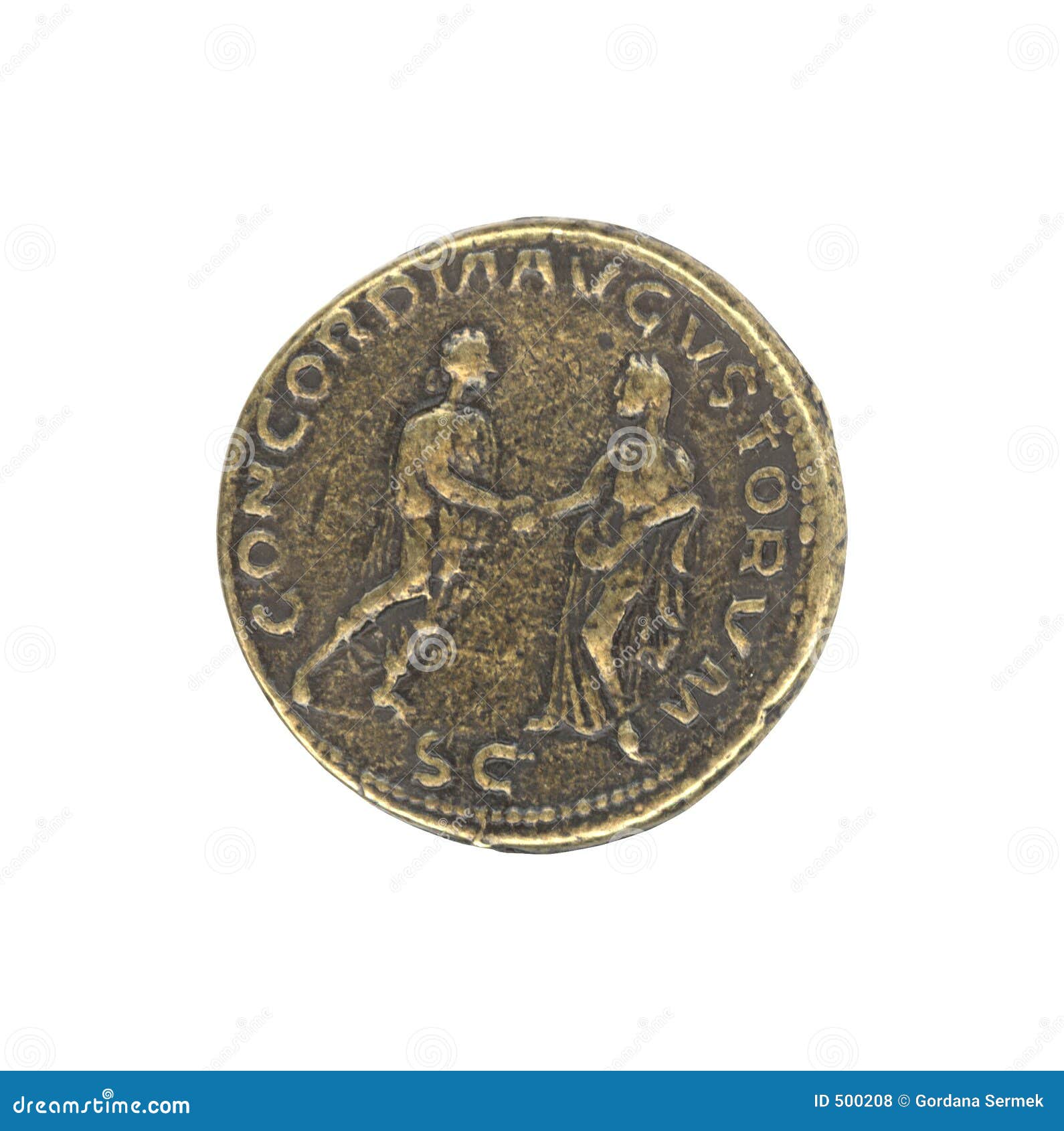 Roman Antique Coin Stock Photography | CartoonDealer.com #494216