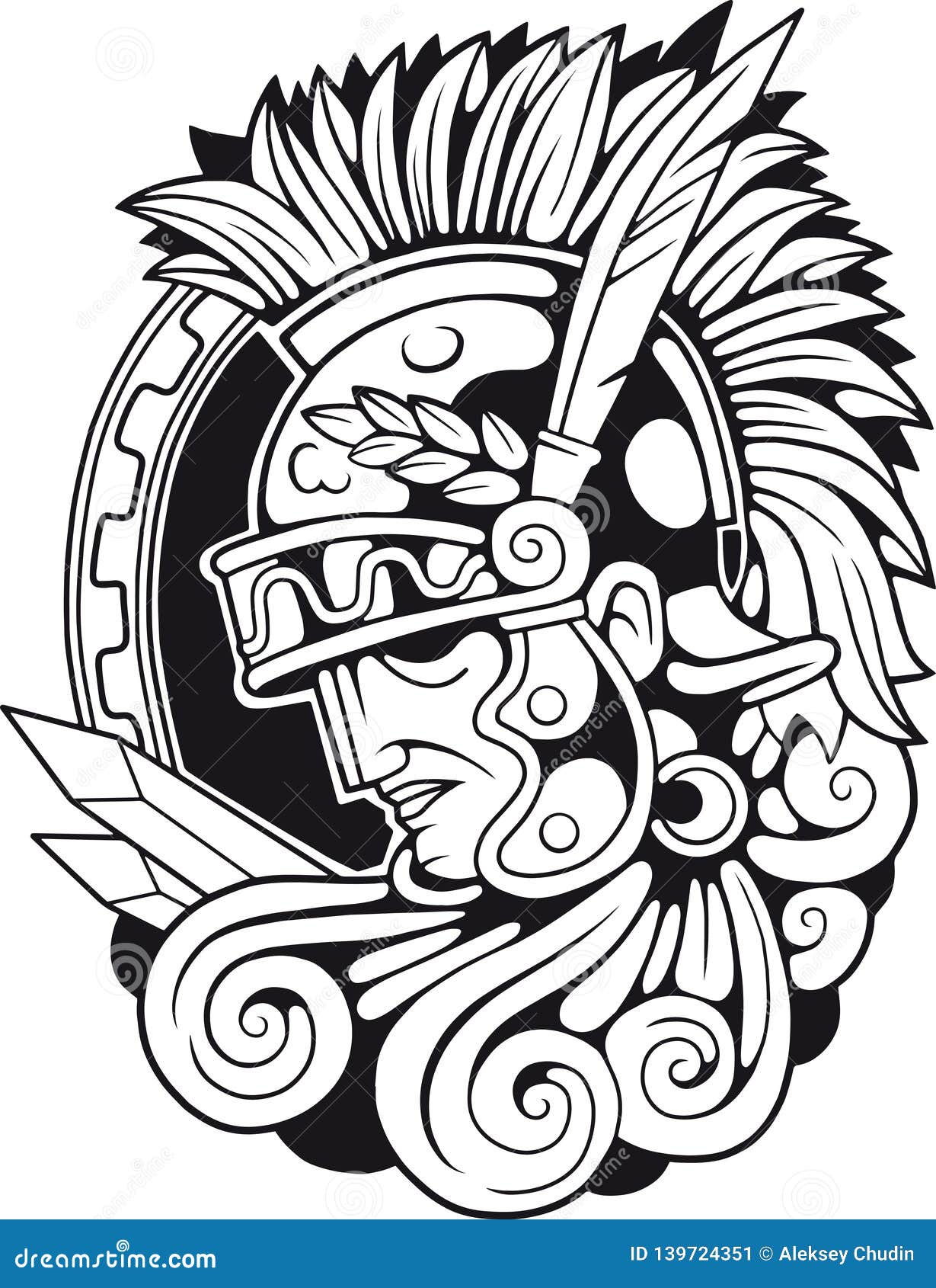 Roman Antique Warrior, Outline Illustration, Vector Image Stock Vector ...