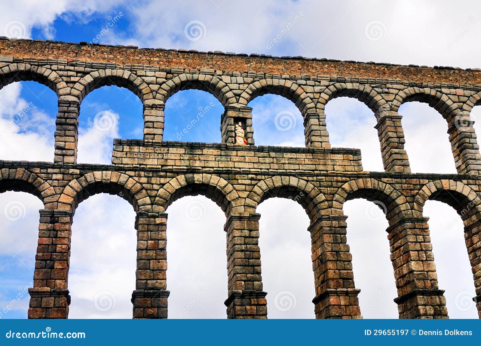 Roman Aquaduct stock image. Image of ancient, houses - 29655197