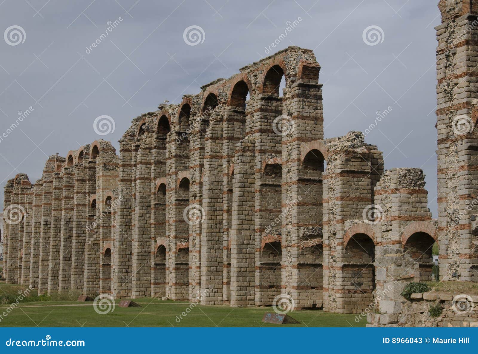 Roman Aqueduct Ruins, Merida, Spain Stock Image - Image of merida ...