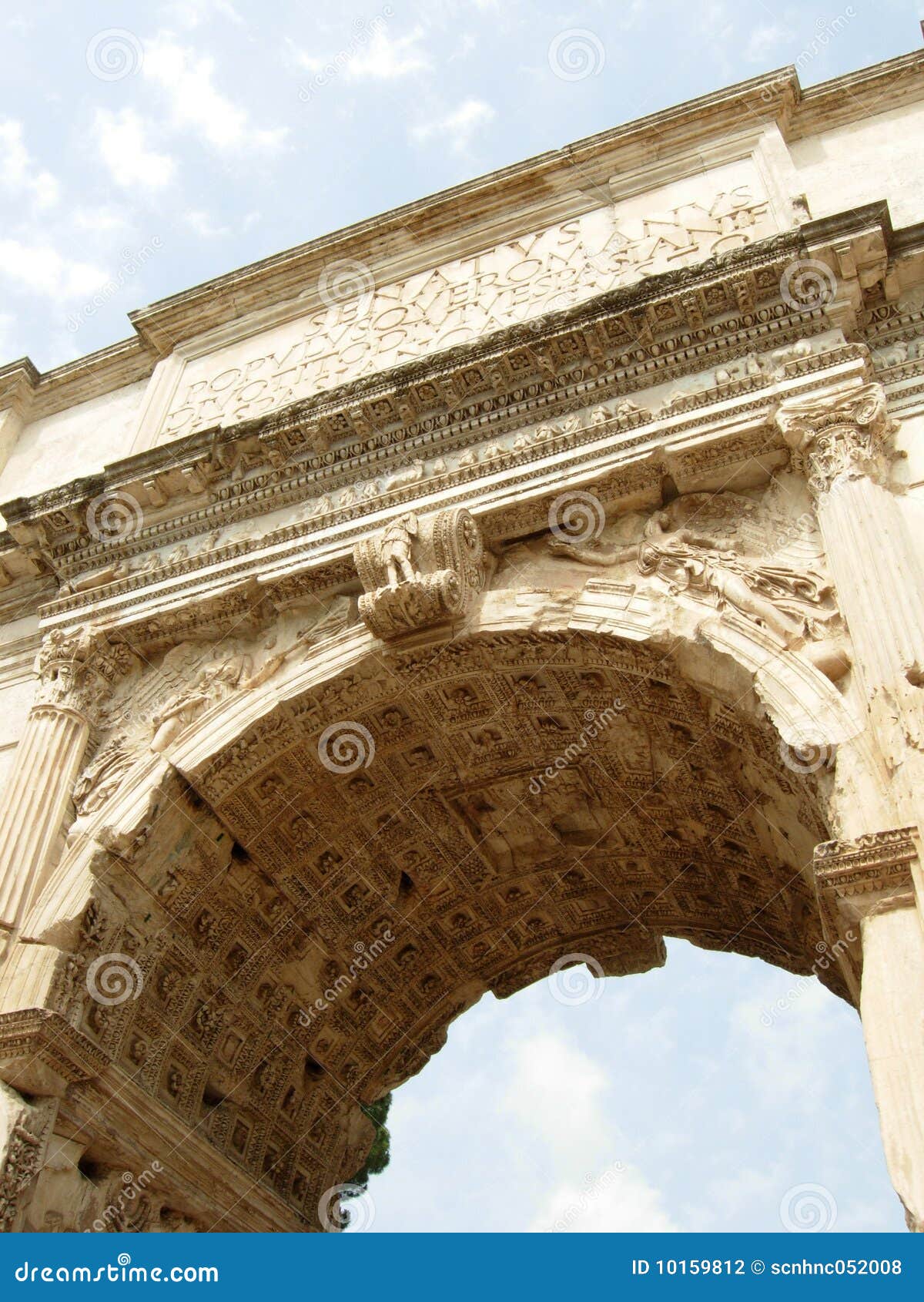 Roman Arch And Statue Stock Image | CartoonDealer.com #5759707
