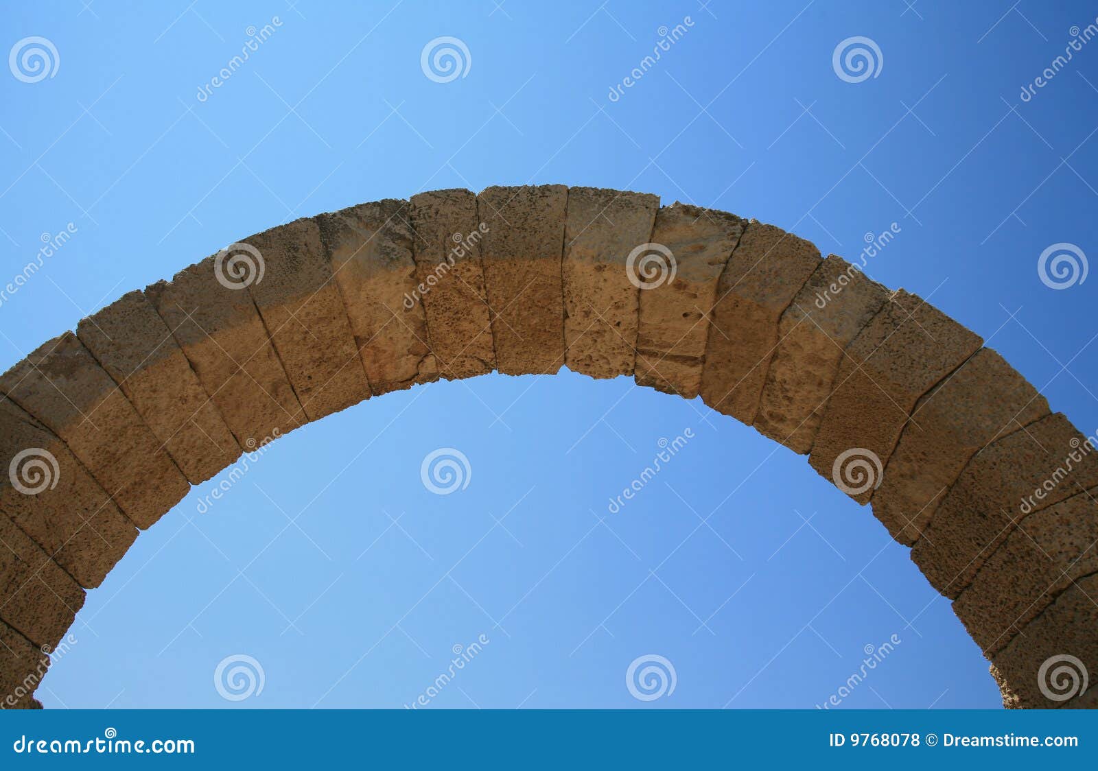 Roman arch stock photo. Image of caesarea, details, historic - 9768078