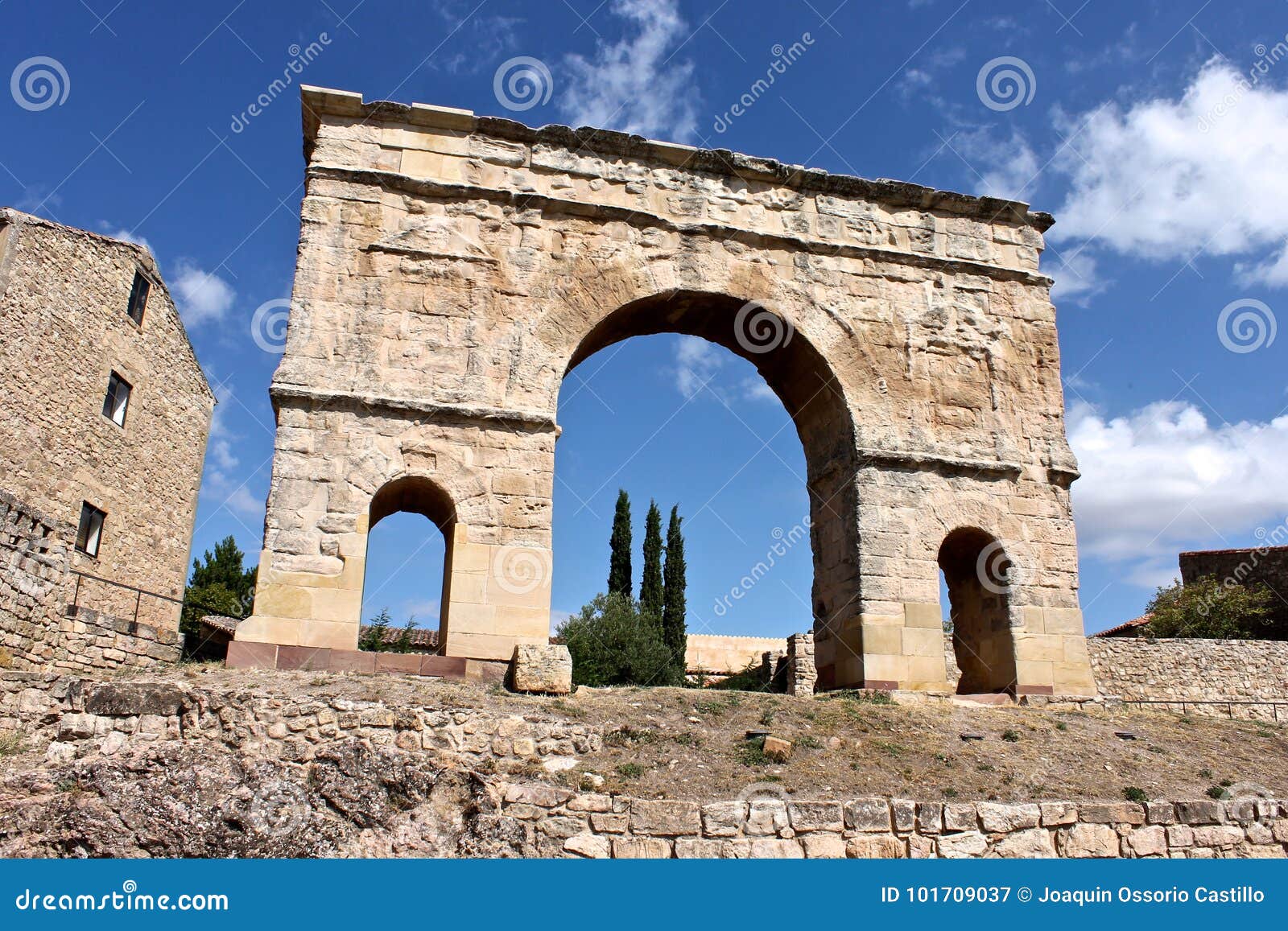 Arch Of The New Gate. Braga, Portugal Editorial Photo | CartoonDealer ...