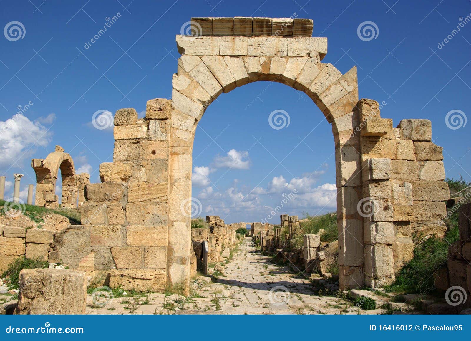 Roman arch, Libya stock photo. Image of arch, archaeological - 16416012