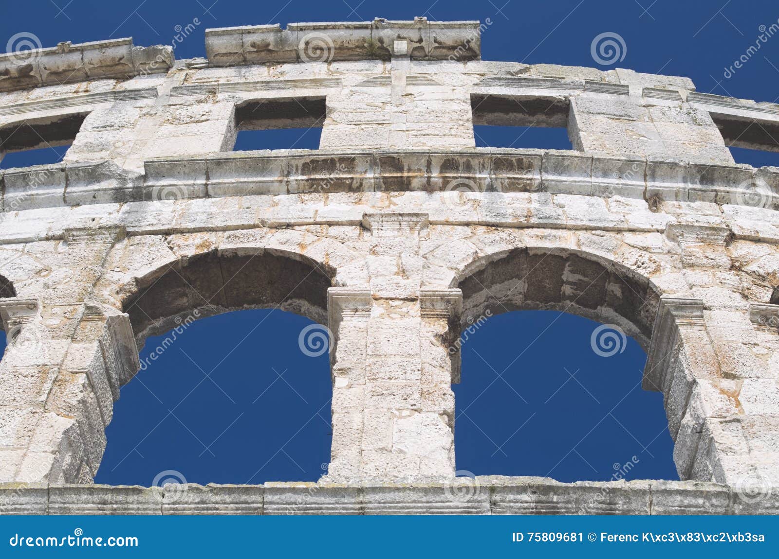 Roman Architecture Closeup stock image. Image of travel - 75809681