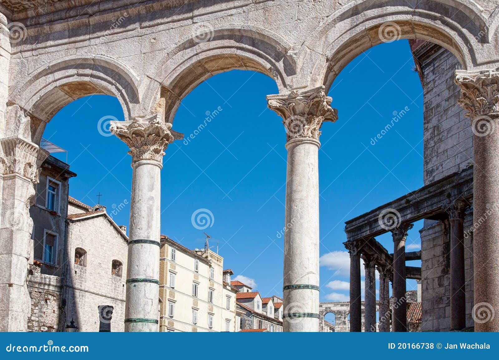 Roman Architecture in Split, Stock Photo - Image of coast, ancient ...
