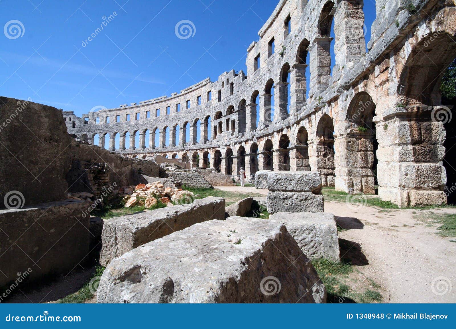 Roman Arena 11 stock photo. Image of europe, exploration - 1348948
