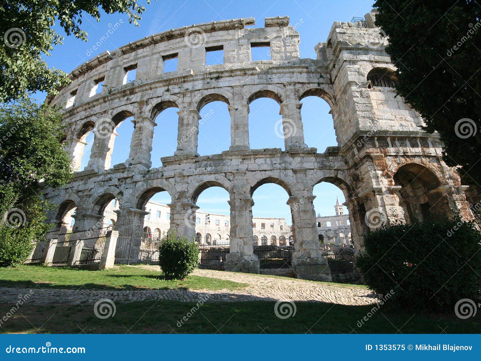 Roman Arena 12 stock image. Image of tourism, croatia - 1353575