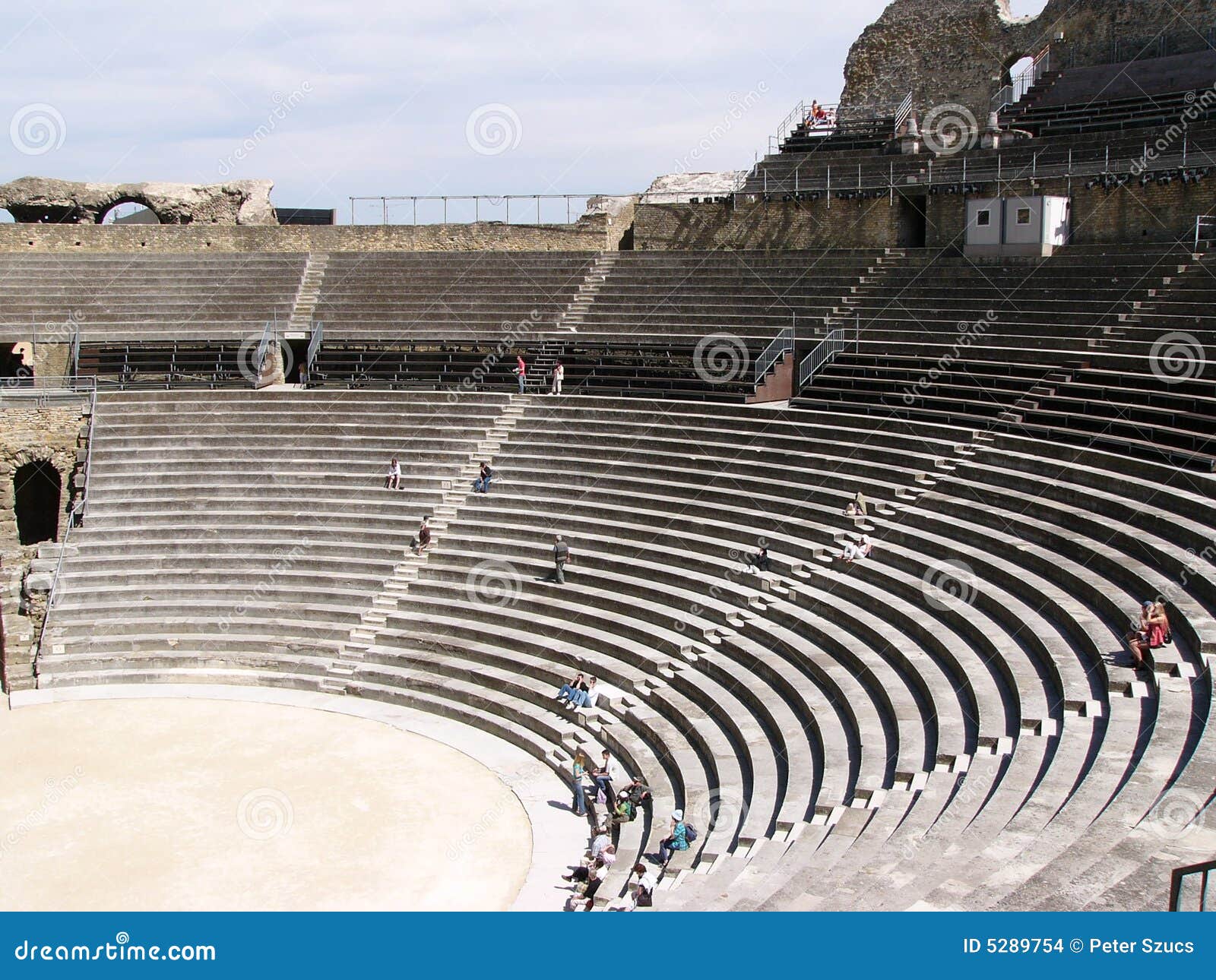 Roman arena in Provence stock photo. Image of europe, european - 5289754