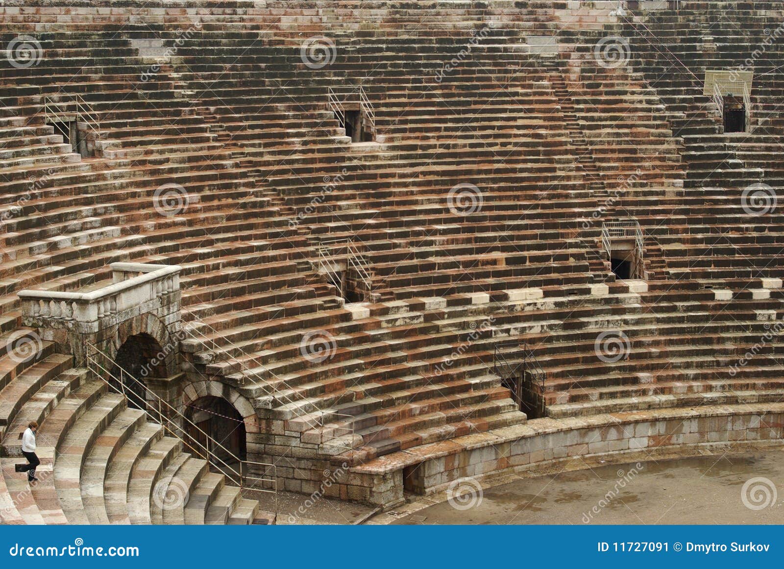 Roman arena seating stock image. Image of europe, exit - 11727091