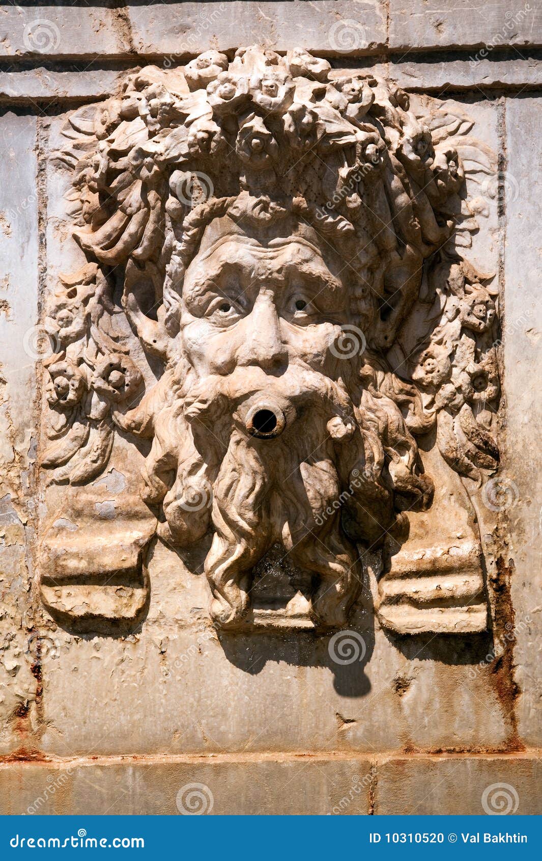 Roman bas-relief. Bakhus stock photo. Image of heritage - 10310520