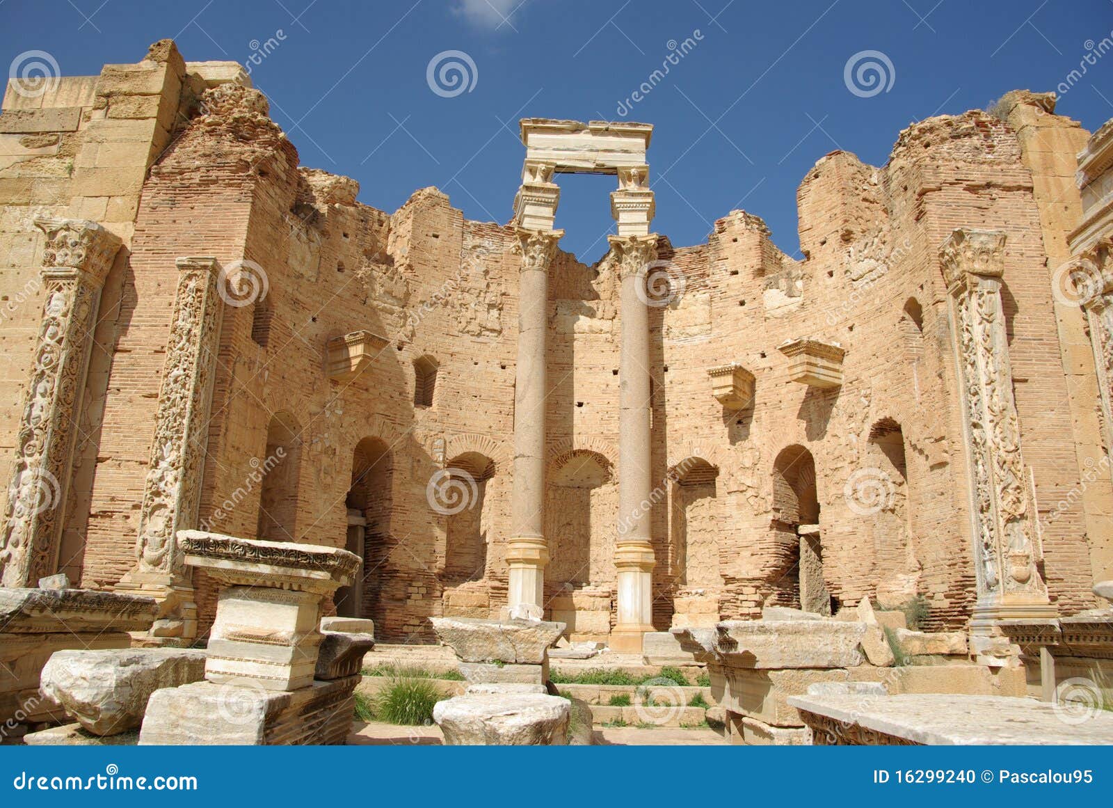 Roman basilica, Libya stock photo. Image of ancient, column - 16299240