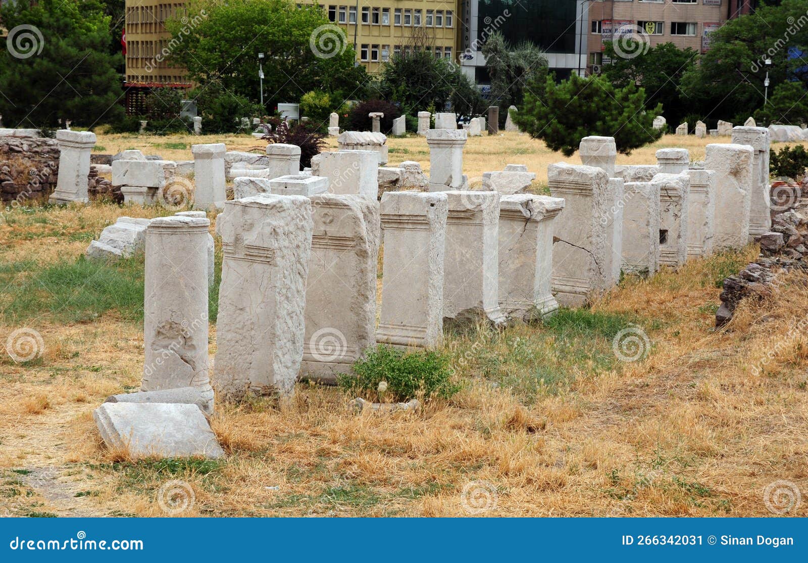 Roman Bath - Ankara Turkey stock image. Image of headstone - 266342031