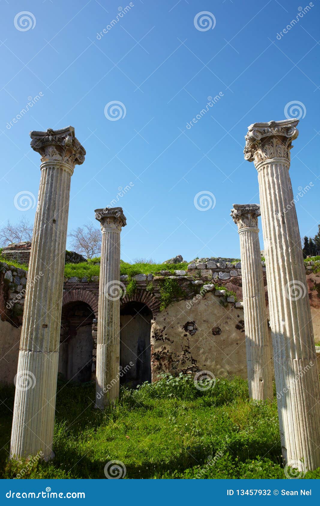 Roman Bath ruins stock photo. Image of sunny, marble - 13457932