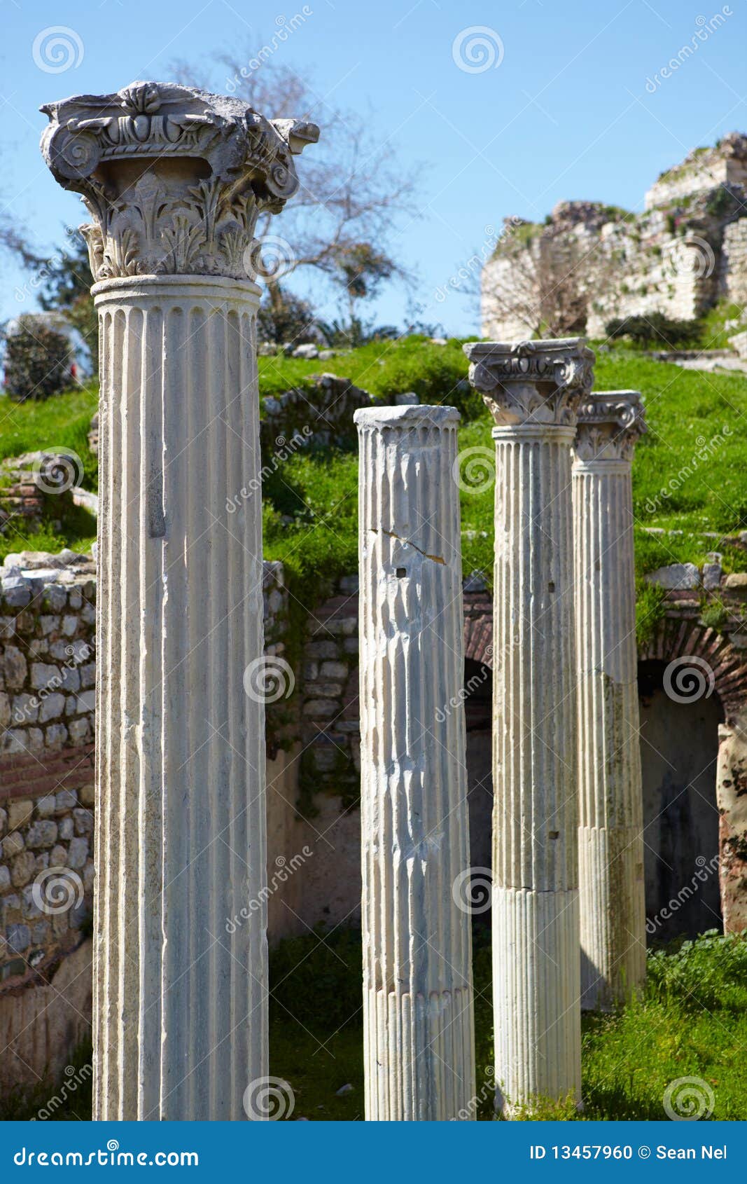 Roman Bath ruins stock photo. Image of restoration, ancient - 13457960