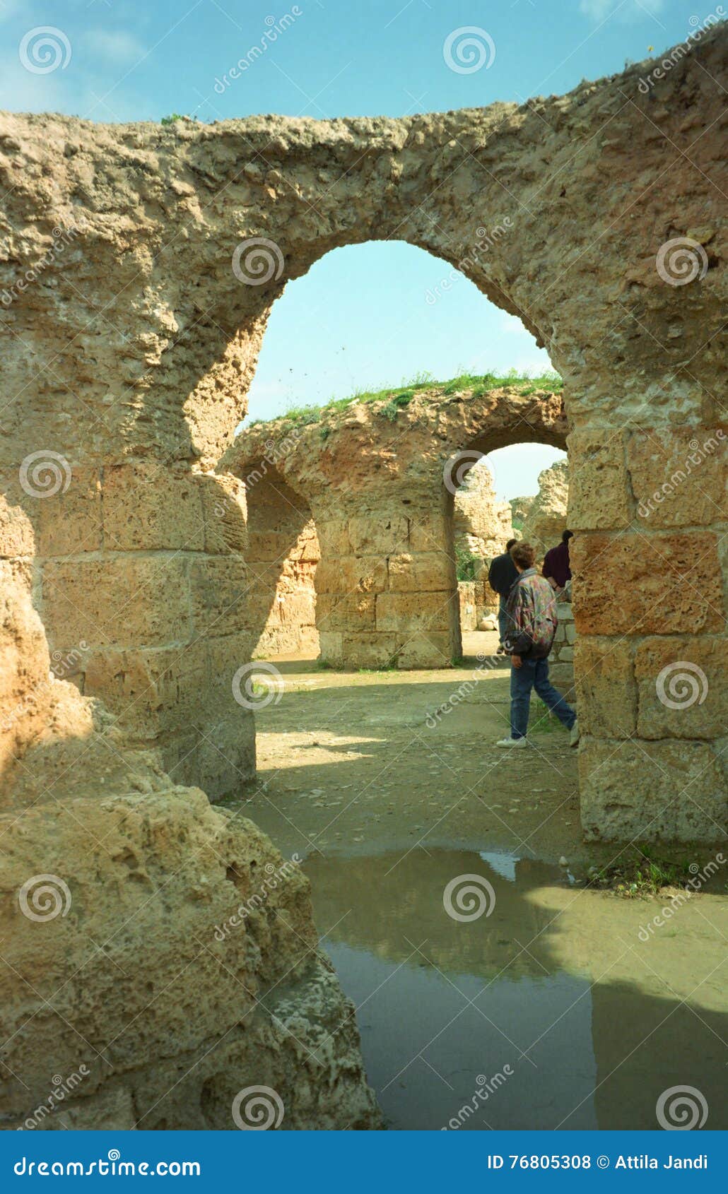 Roman Bath Ruins, Carthage, Tunisia Editorial Stock Photo - Image of ...