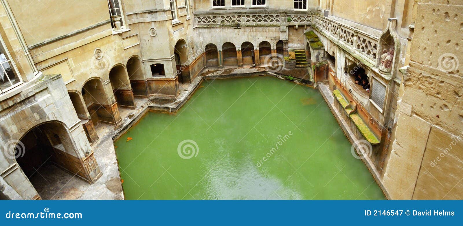 Roman Baths And Grand Pump Room Known As Aquae Sulis In Bath, Somerset ...