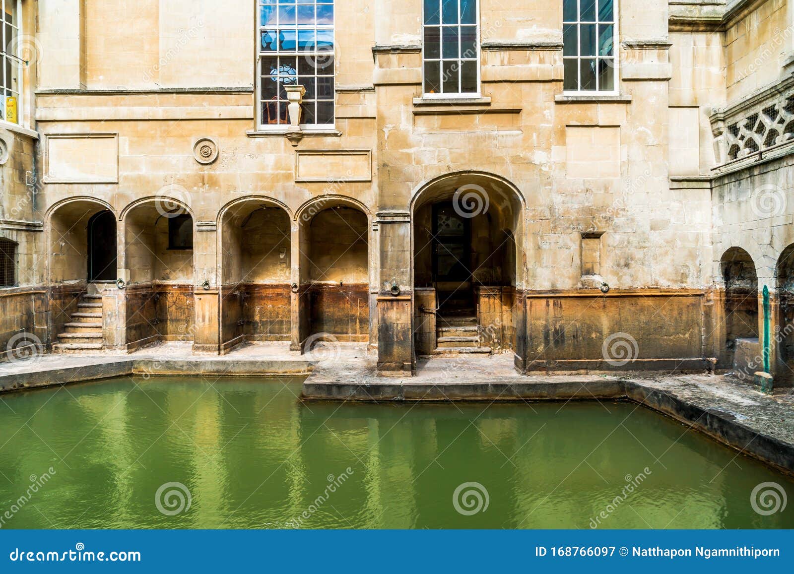 Roman Baths in Bath, England Stock Image - Image of sightseeing ...