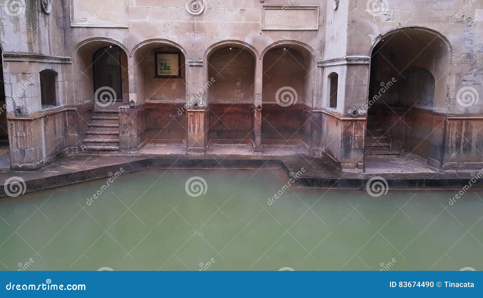Roman baths interior pool stock photo. Image of stone - 83674490