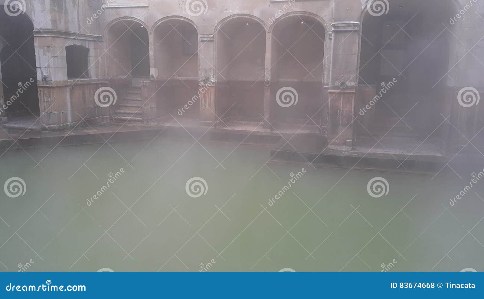 Roman baths interior pool stock photo. Image of view - 83674668