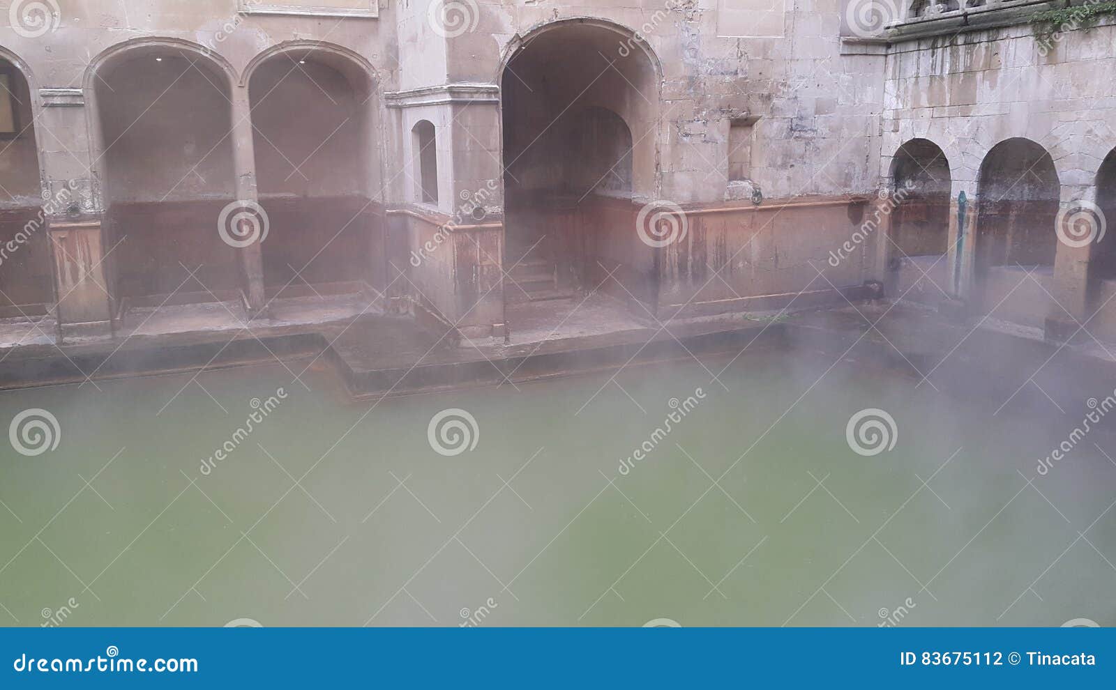 Roman baths interior pool stock photo. Image of towers - 83675112