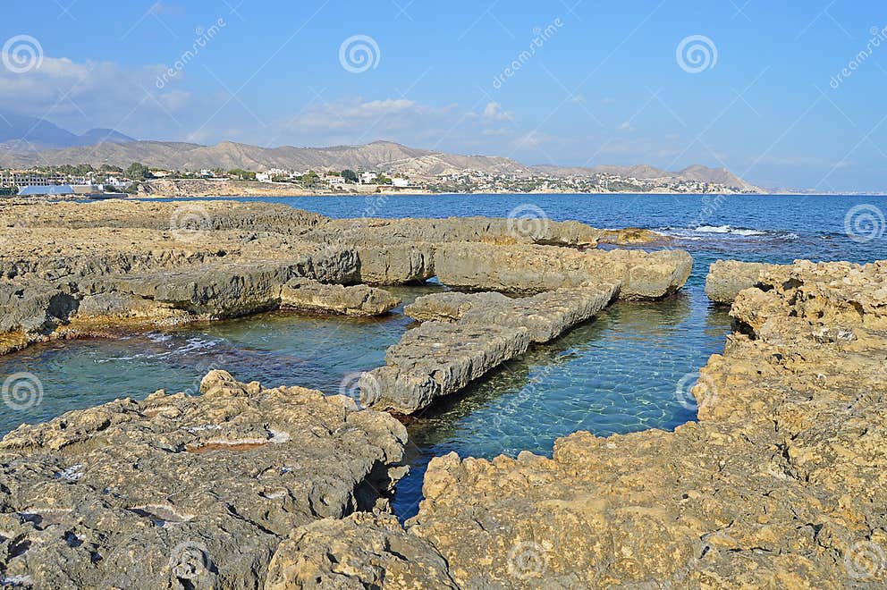 Roman Baths in the Sea stock photo. Image of bathing - 46344248