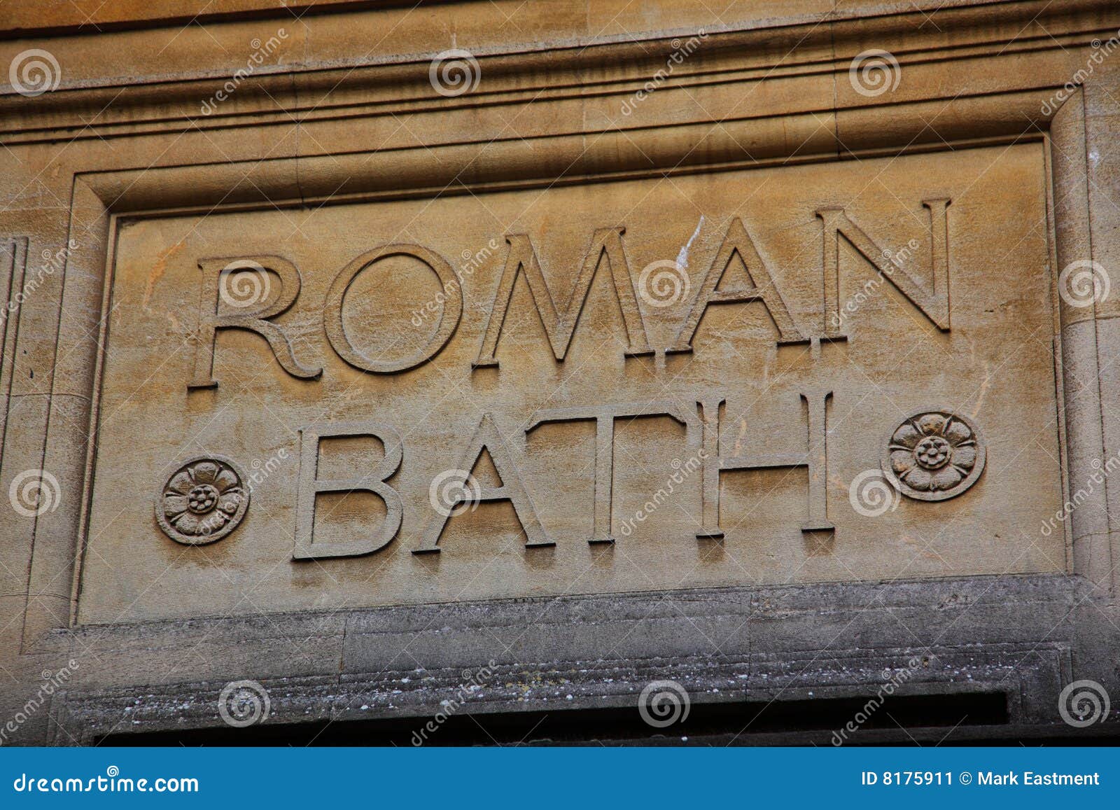 Roman baths sign in Bath stock image. Image of scenery - 8175911